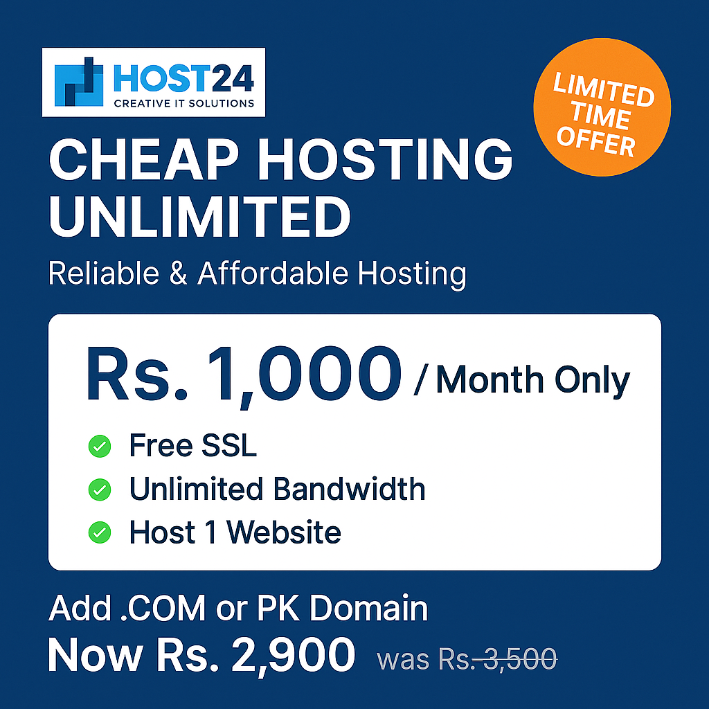 Cheap Hosting Unlimited | Host24